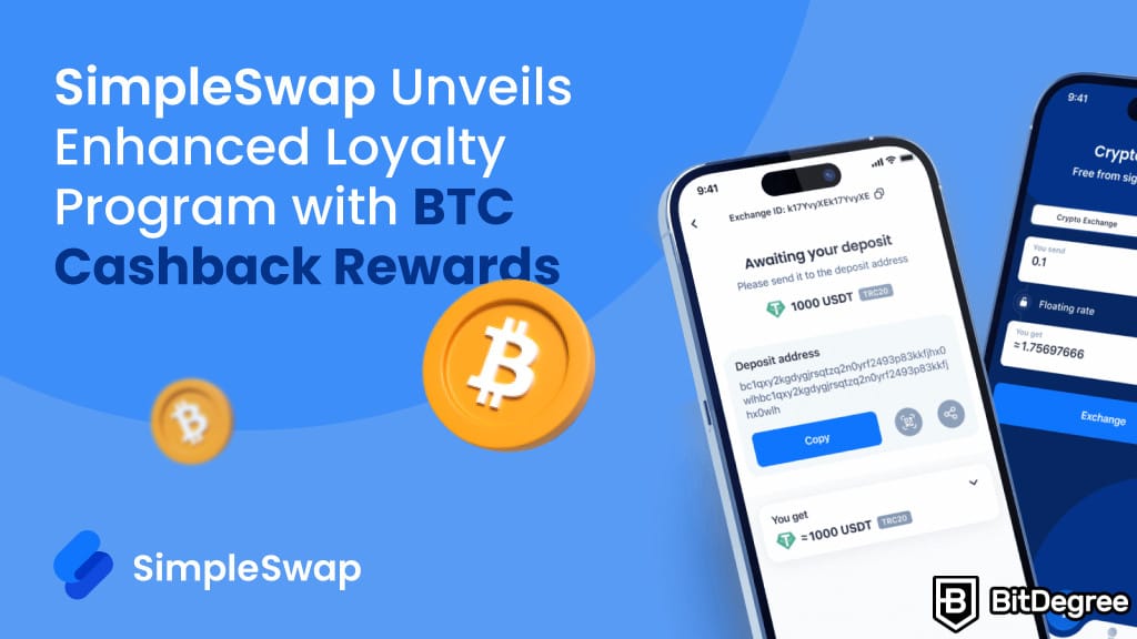 SimpleSwap Unveils Loyalty Program with BTC Cashback Rewards